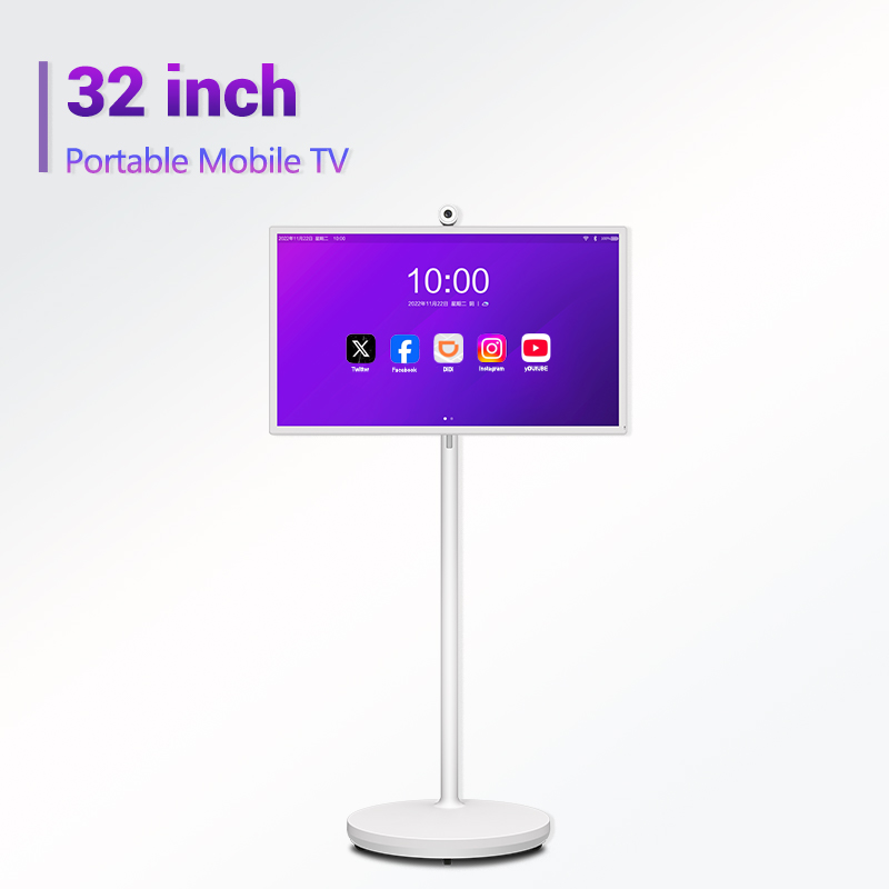 22/25/32 inch Portable Mobile TV 4K full HD Touch Screen