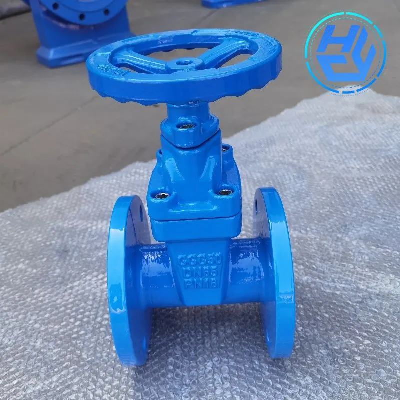DIN F4 Resilient Seat Flanged Gate Valve - Compact & Corrosion-Resistant