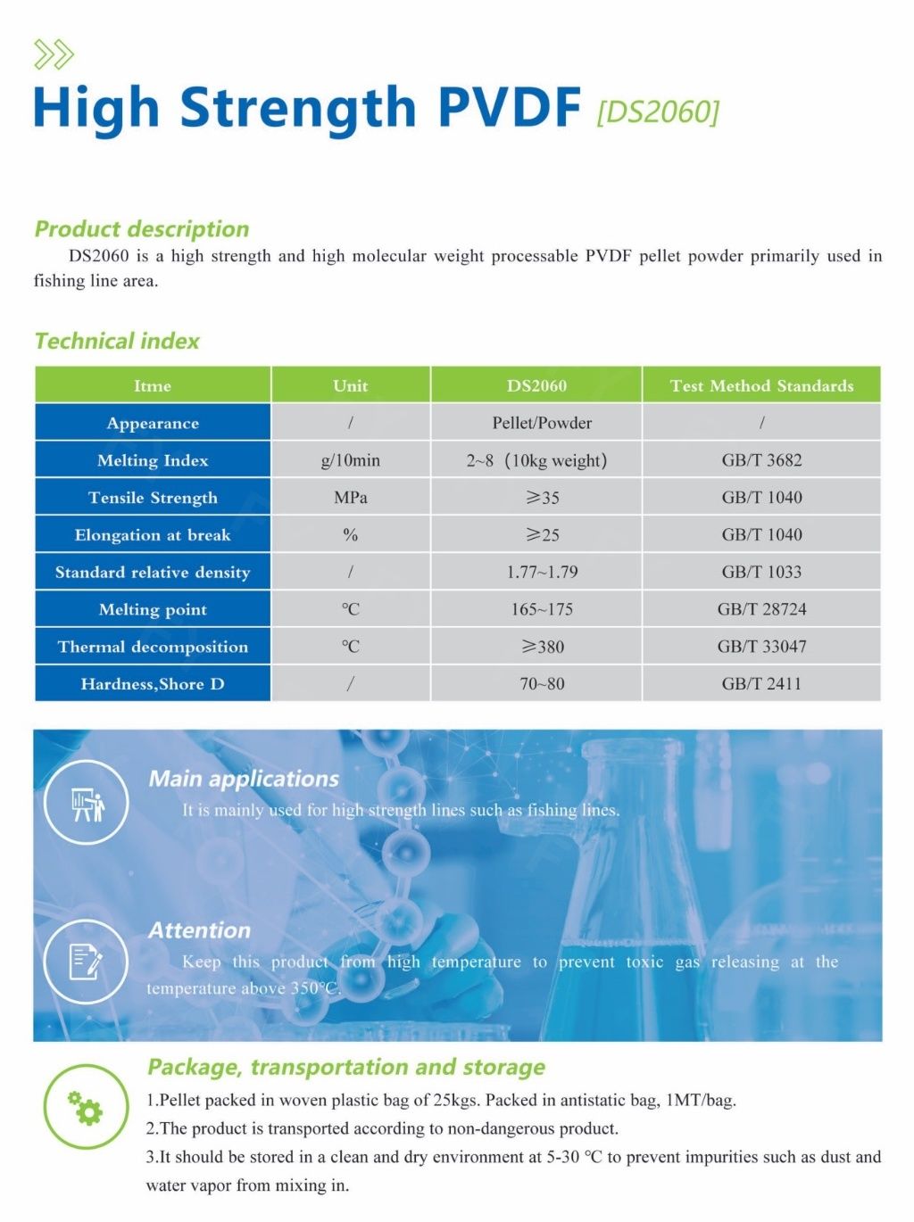 High Strength PVDF DS2060