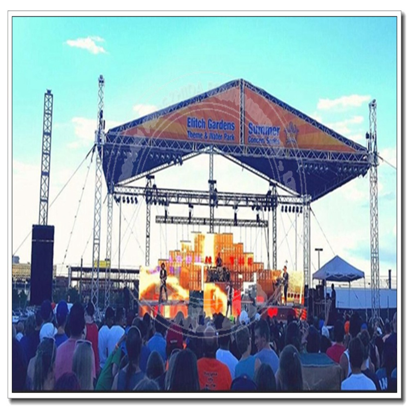 4Pillars Aluminum stage Triangle Roof Truss System For Sale