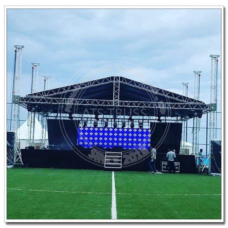 Outdoor Event Roof Truss Aluminum Spigot Conical Truss Systems Setup