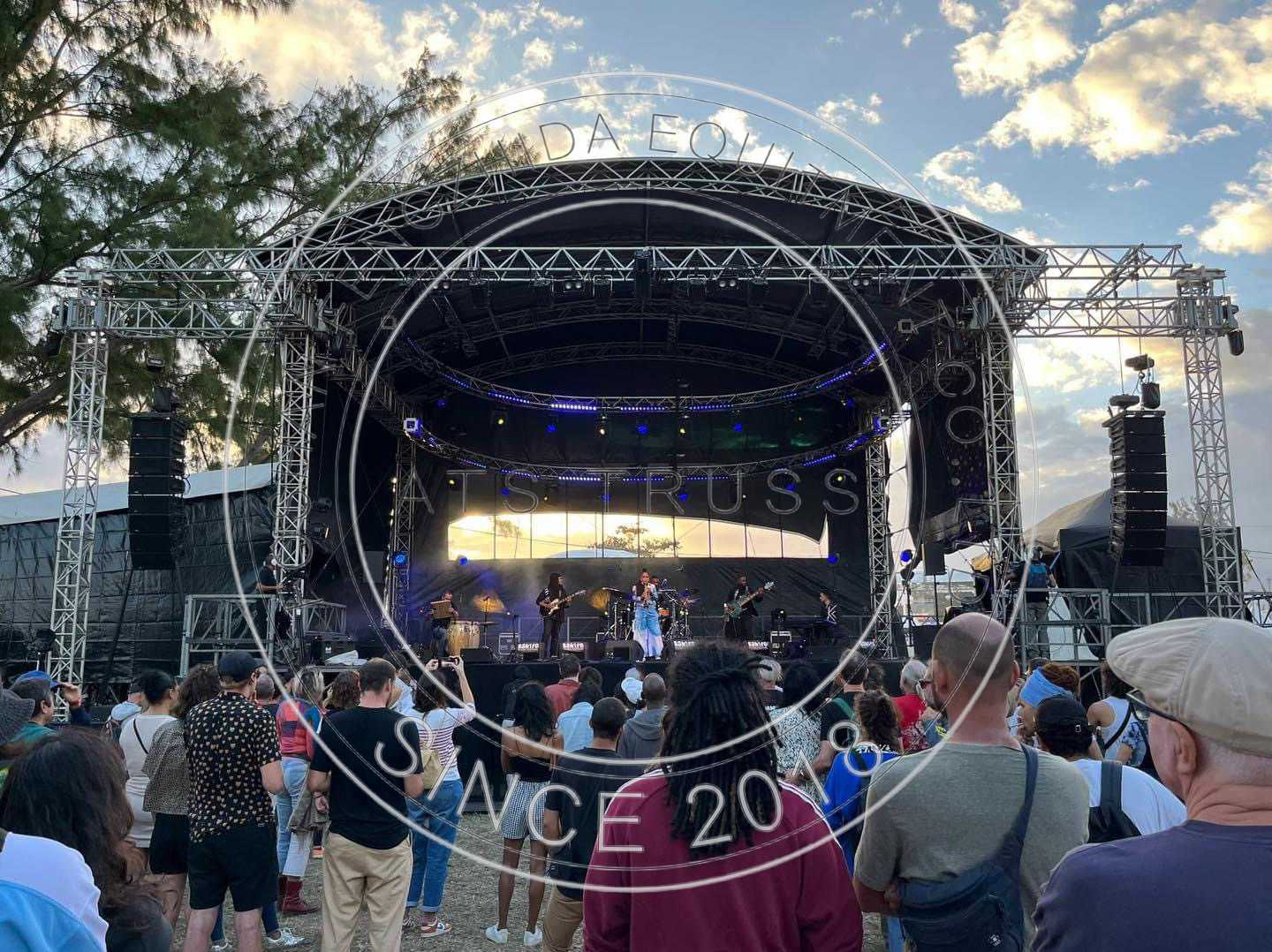Aluminum Tunnel Arched concert Roof Truss