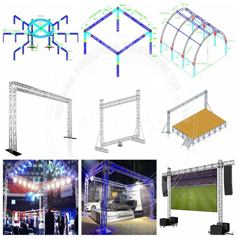 Aluminum Tunnel Arched concert Roof Truss
