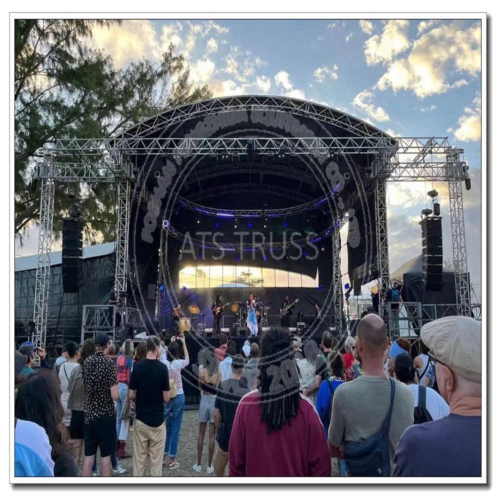 Aluminum Curved Roof spigot Truss Stage System