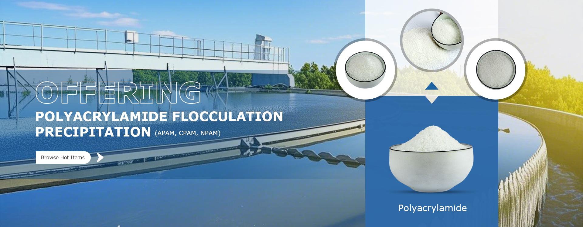 Polyacrylamide PAM PAC ACH Supplier, PAM PAC ACH Manufacturer, Delaixi