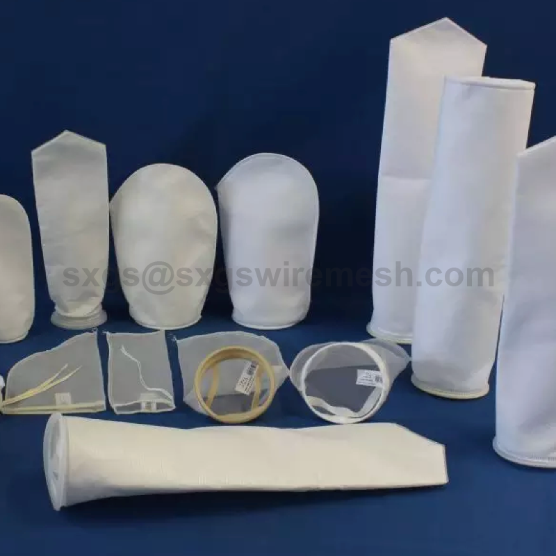 Filter bag for industrial filtration of liquid and air