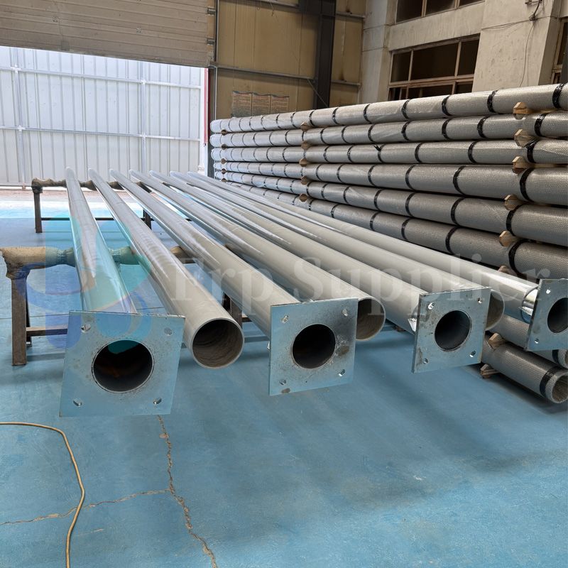 FRP lighting pole,composite utility poles, fiberglass light pole suppliers