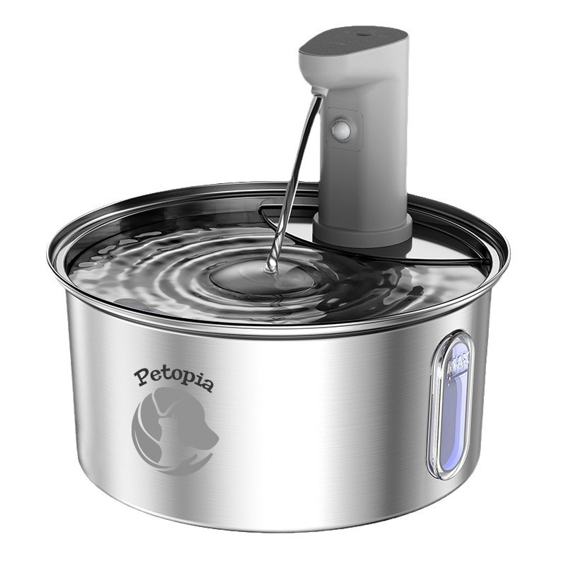 Round Stainless Steel Wireless Induction Water Dispenser