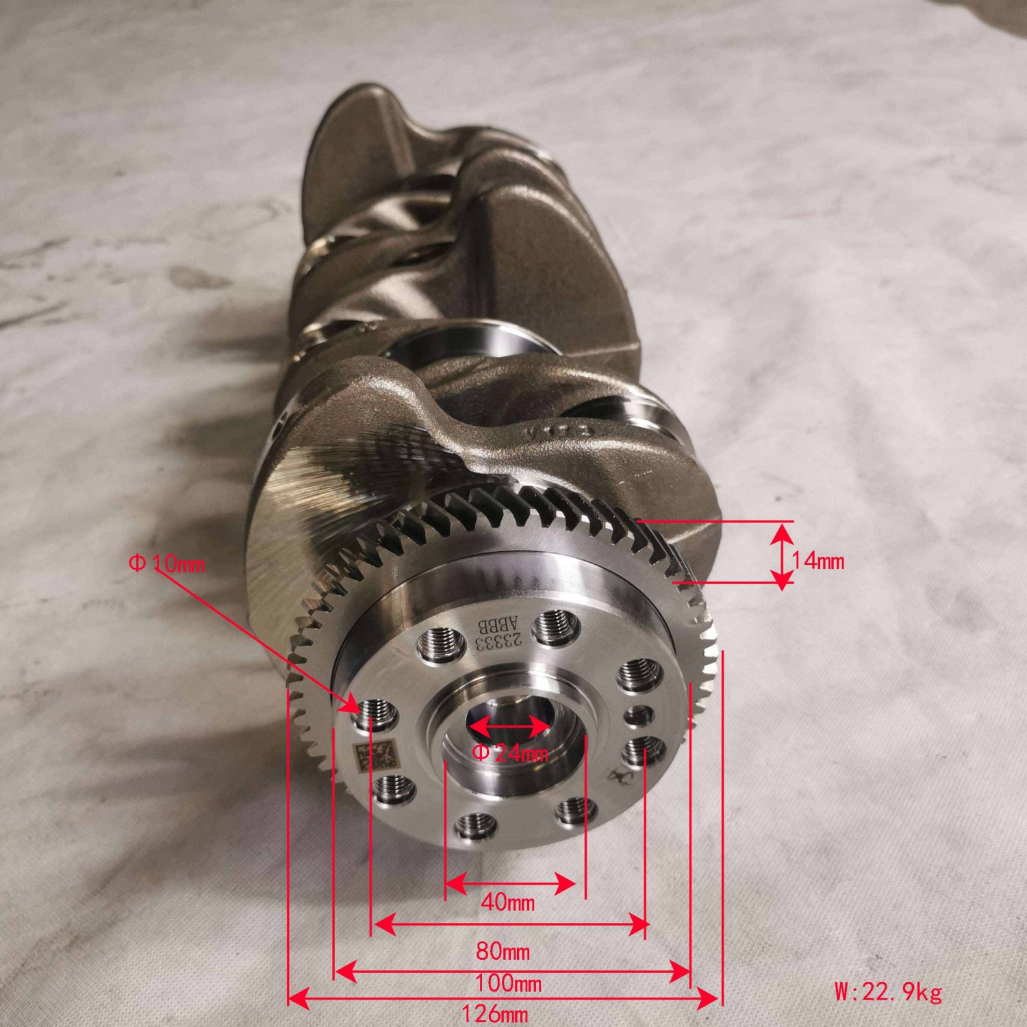 Foton Aucan F2.5 engine crankshaft PM40004643 SPM40004643E9300