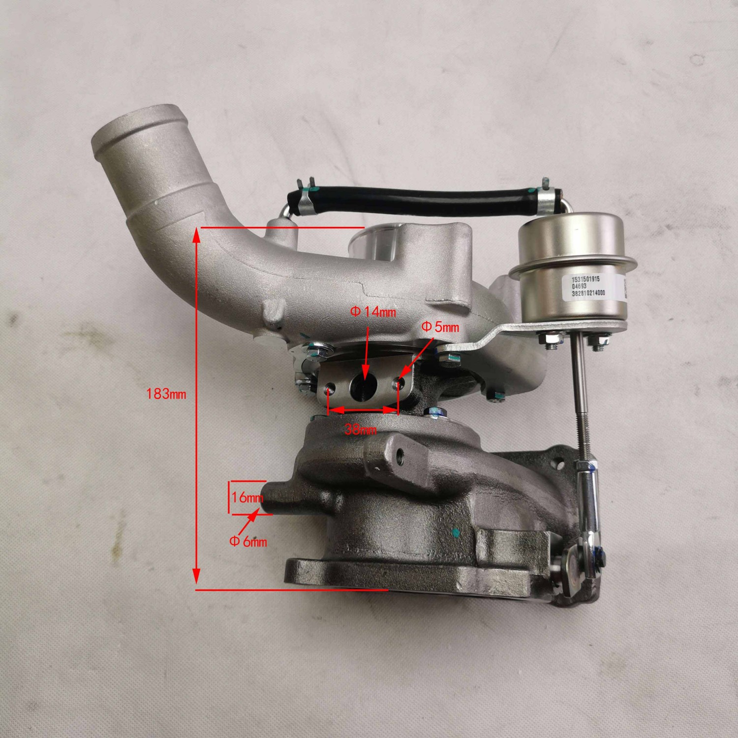 Foton AUCAN F2.5 engine turbocharger PSH0008865 SPSH0008865E3544