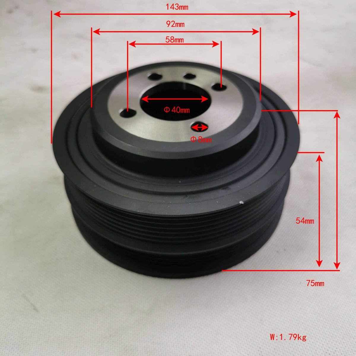 Foton Aucan 4F25 Engine Parts PM40004150 Vibration-Damping Pulley