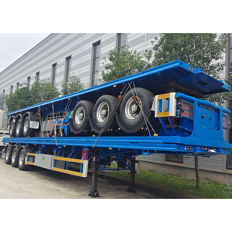 3 Axle 45 Foot Flatbed Semi Trailer