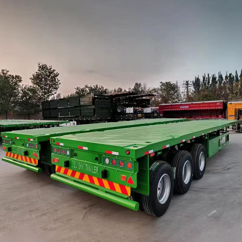 2 Axles 40T Flatbed Semi-trailer