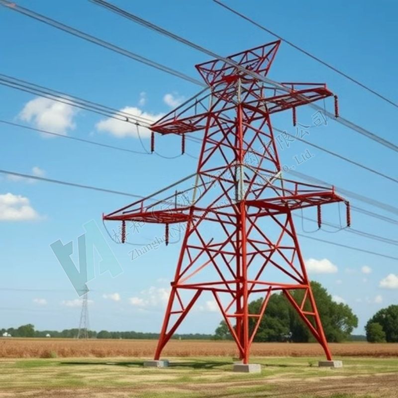 High-Efficiency Prefabricated Steel Transmission Towers