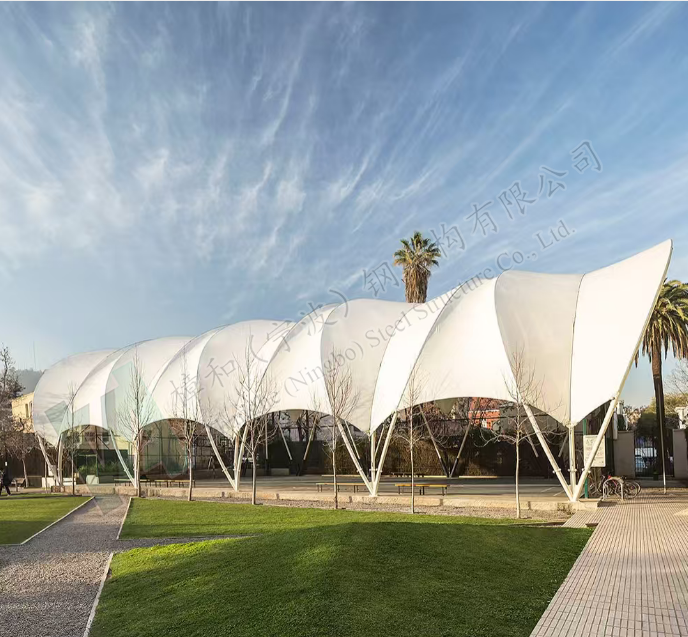 Large-Span Membrane Basketball Court Roof