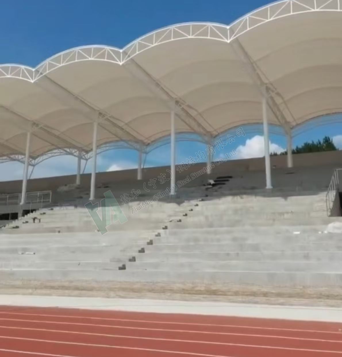 Custom Large-Span Wind-Resistant Tensioned Membrane Structure Stand