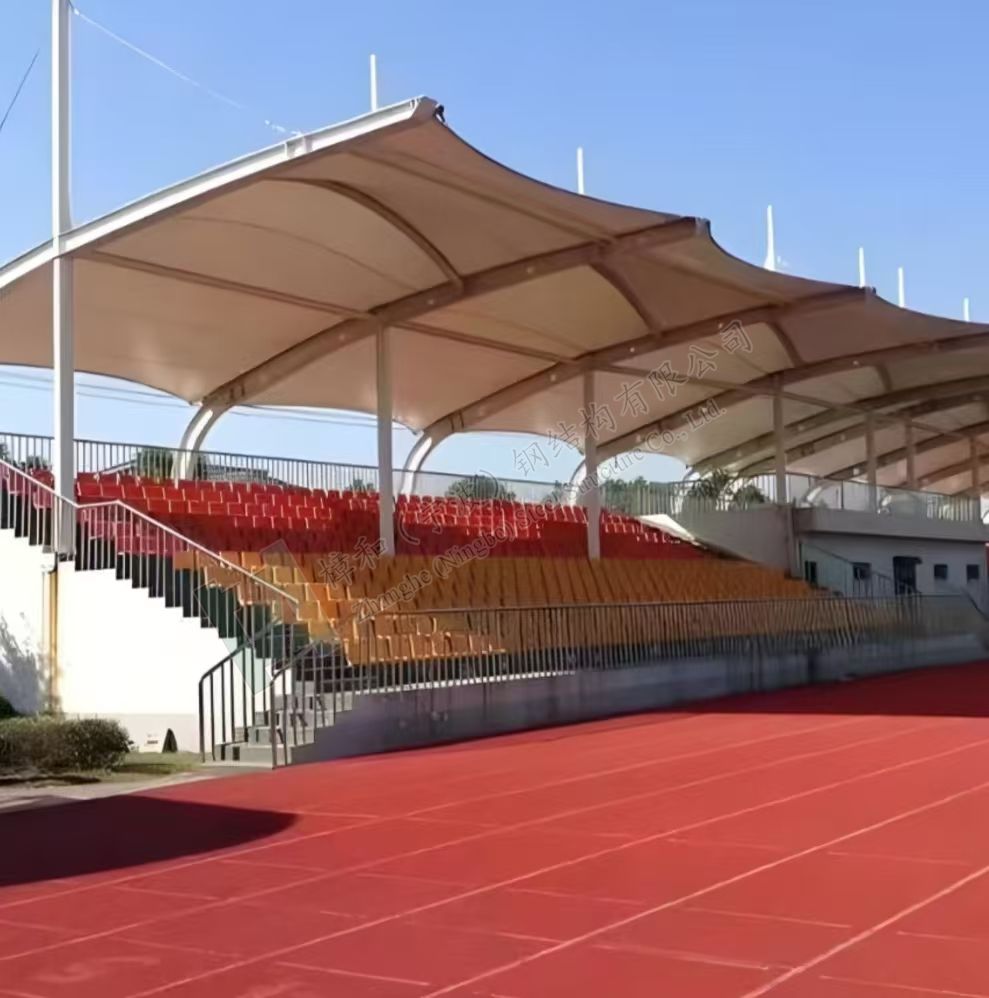 Custom Large-Span Wind-Resistant Tensioned Membrane Structure Stand