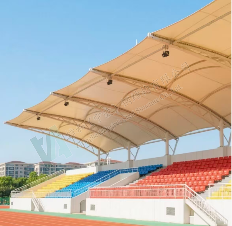 Glare-Free Membrane Grandstand Roof