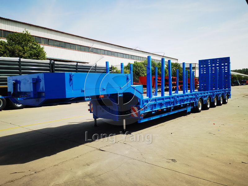Five axle low-bed semi-trailer truck