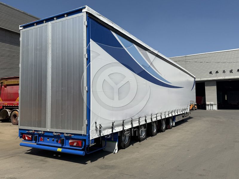 Side curtain box-type semi-trailer truck
