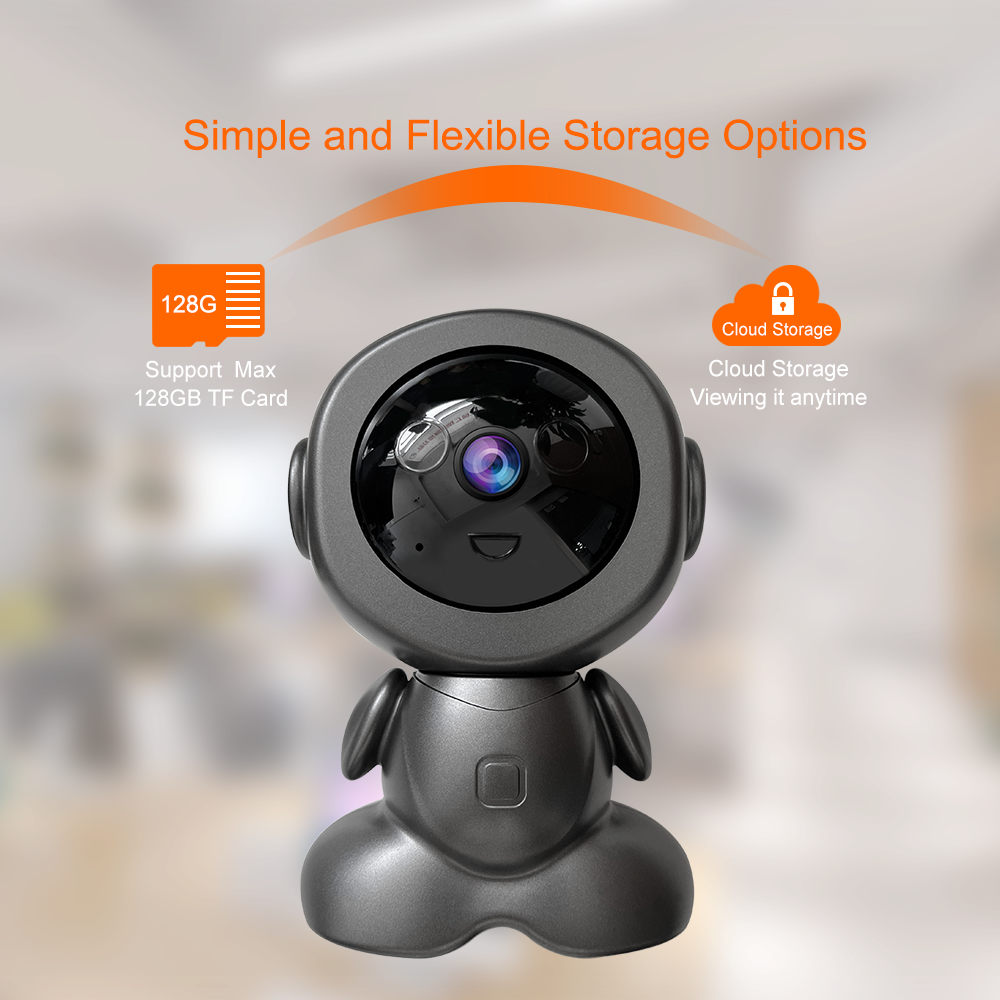 3MP HD Indoor WiFi Motion Detection Mini CCTV Robot Camera