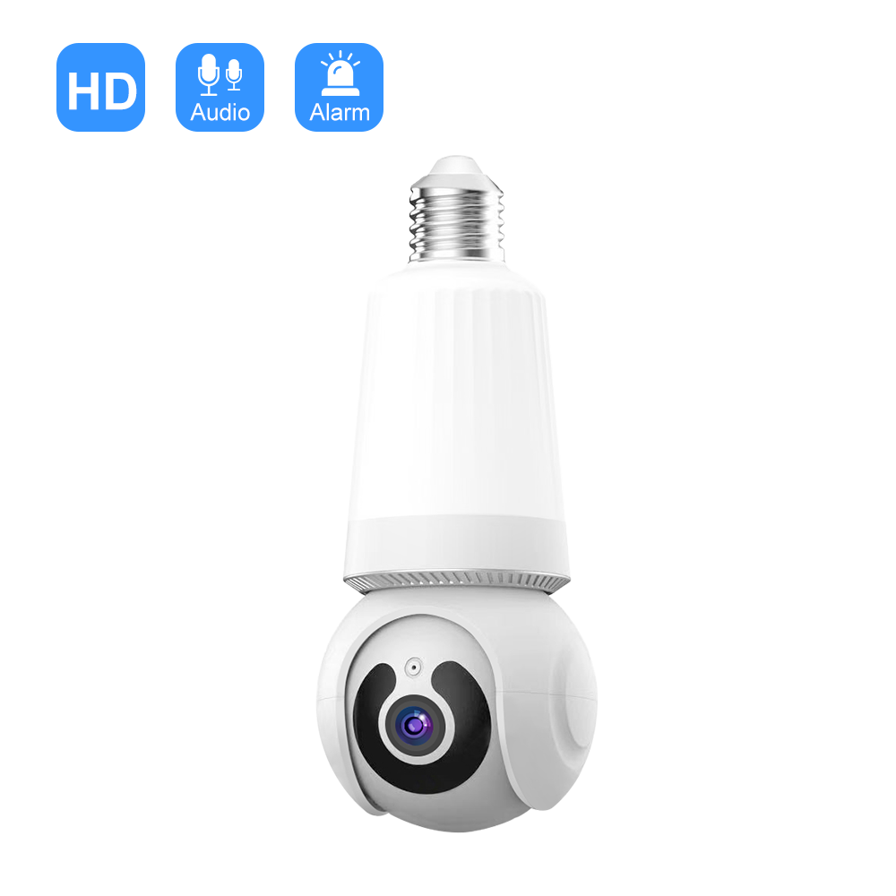 Indoor WiFi Double Light Bulb Camera Two-way Voice Smart Baby Camera