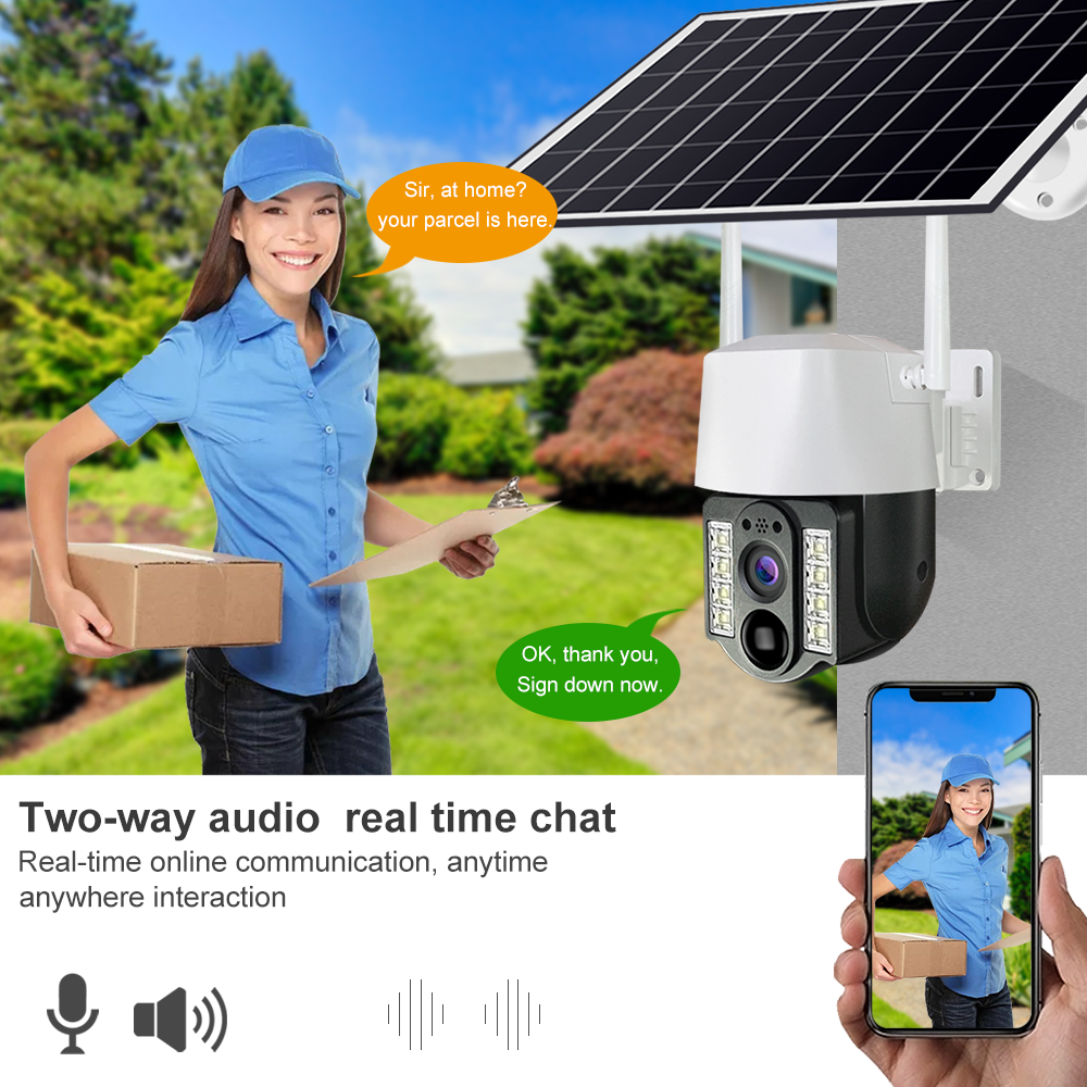 4G WiFi Solar Camera Outdoor CCTV Security Camera