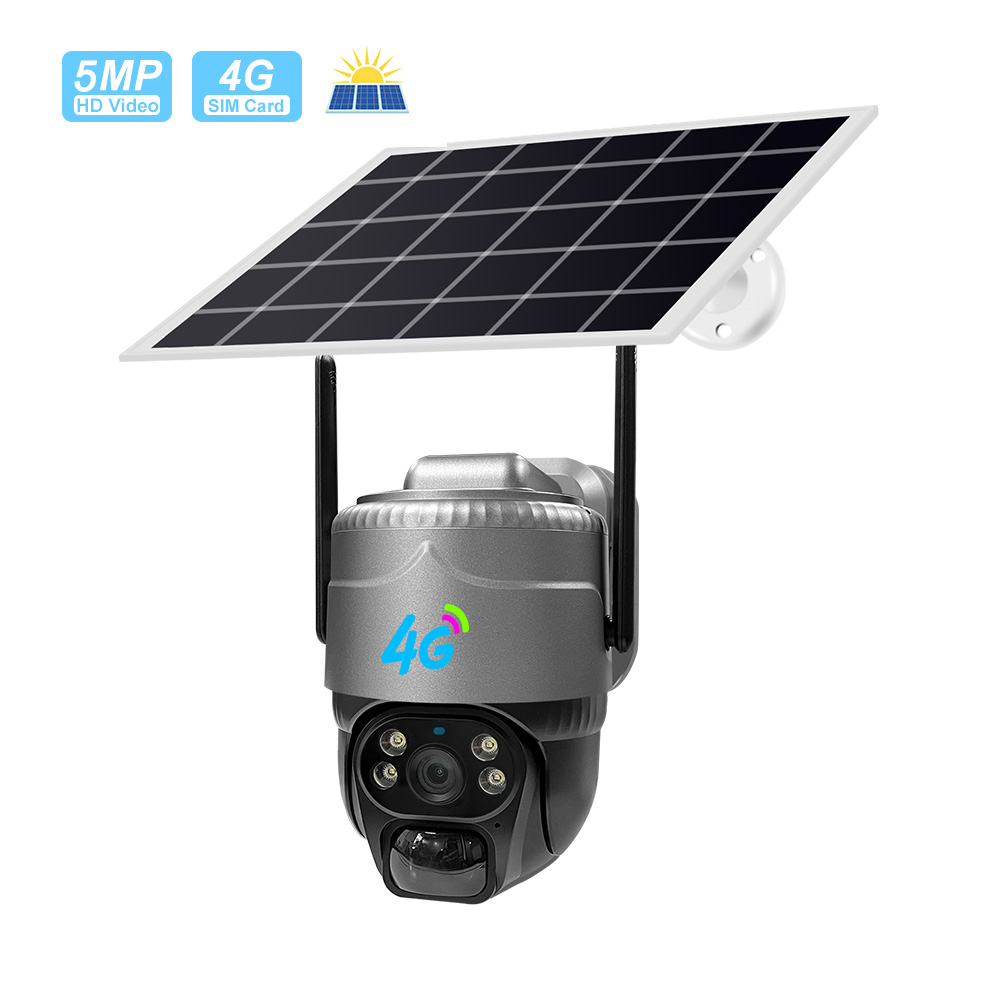 AOV 4G Solar Camera Night Vision Human Motion Tracking PTZ Camera