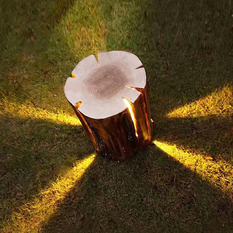 Customizable Simulation Tree Stump Lamp for Indoor & Outdoor Decor
