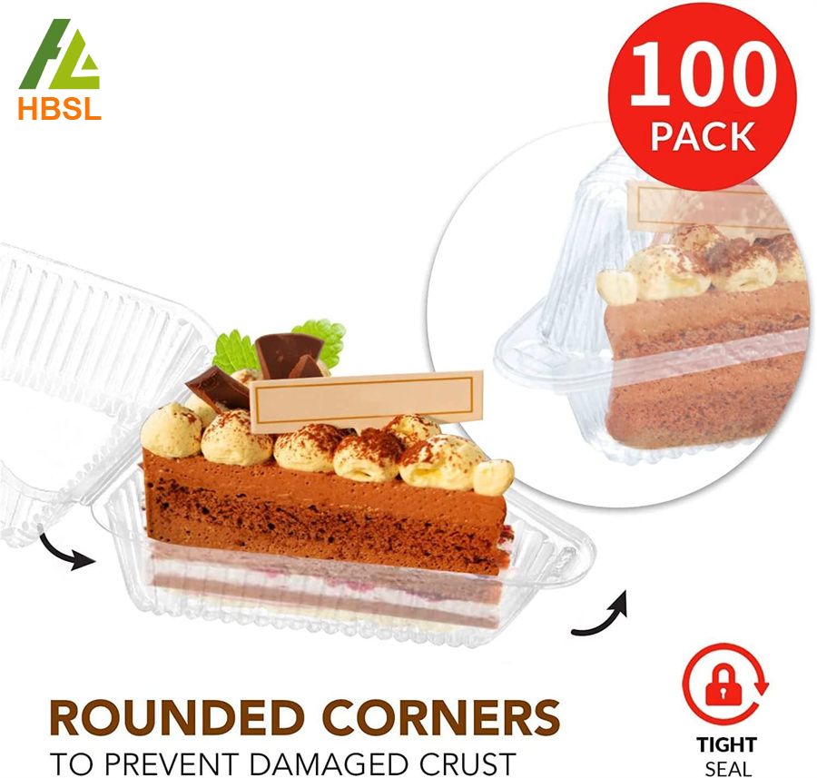 cake slice containers,Clear plastic cake slice containers，Transparent ...