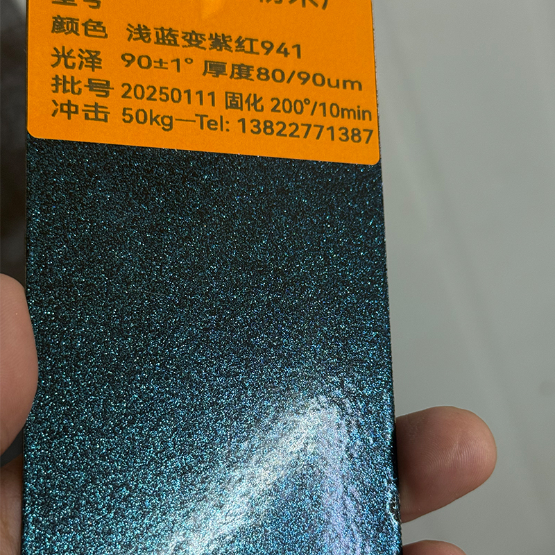 Light Blue to Purple 941 Powder Coating