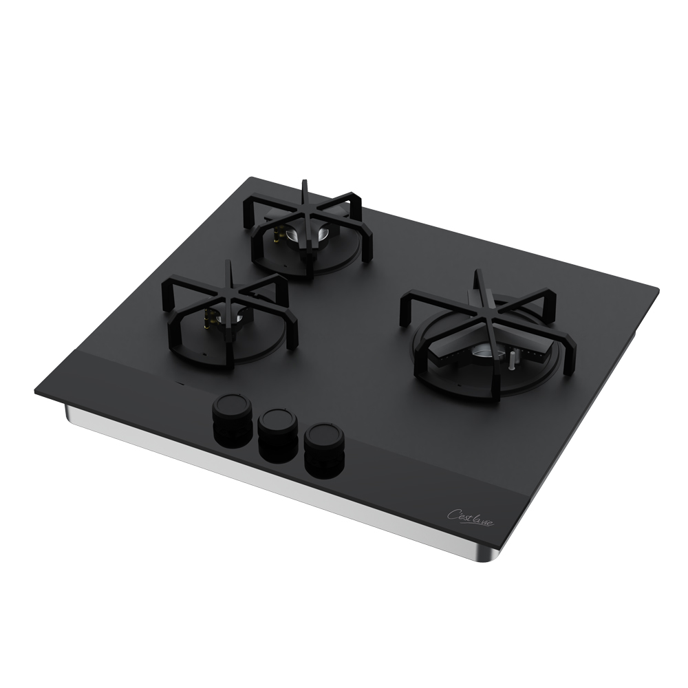 24" B4 3 Burner Gas Cooktop – LPG/NG Ready.