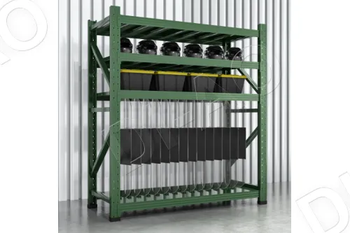 Helmet & Shield Storage Rack,Customizable,Durable Steel