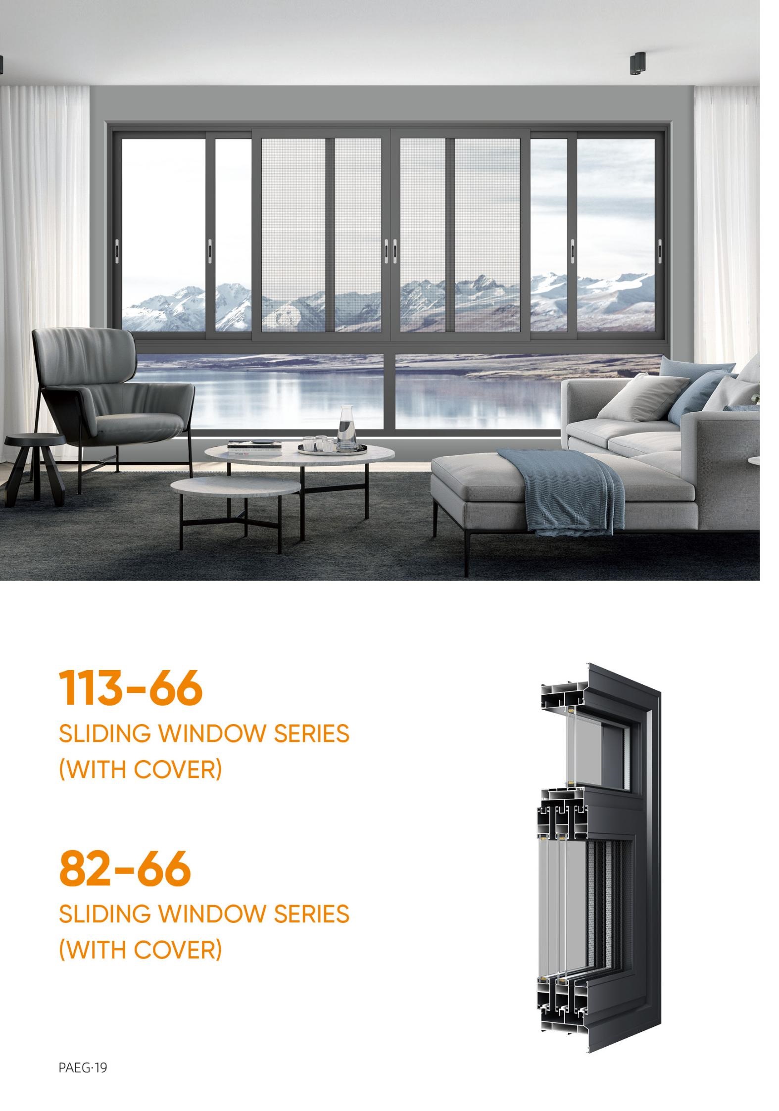 Aluminum Sliding Window (With Cover)