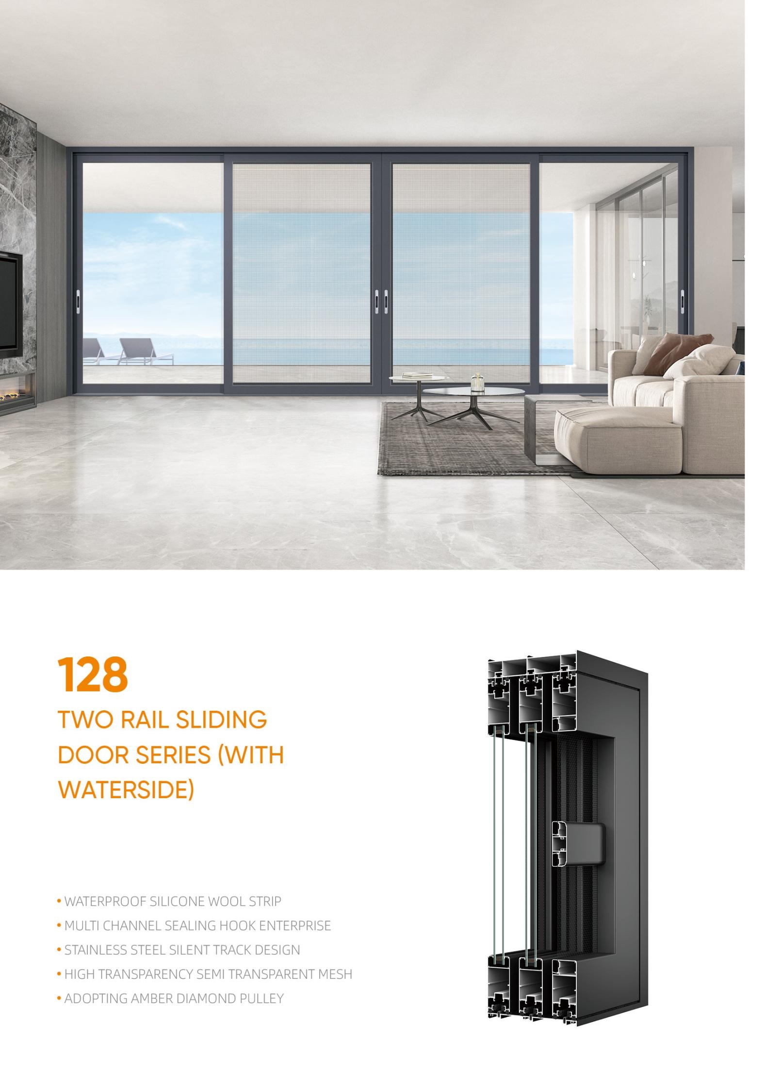 Heavy-Duty Aluminum Sliding Door
