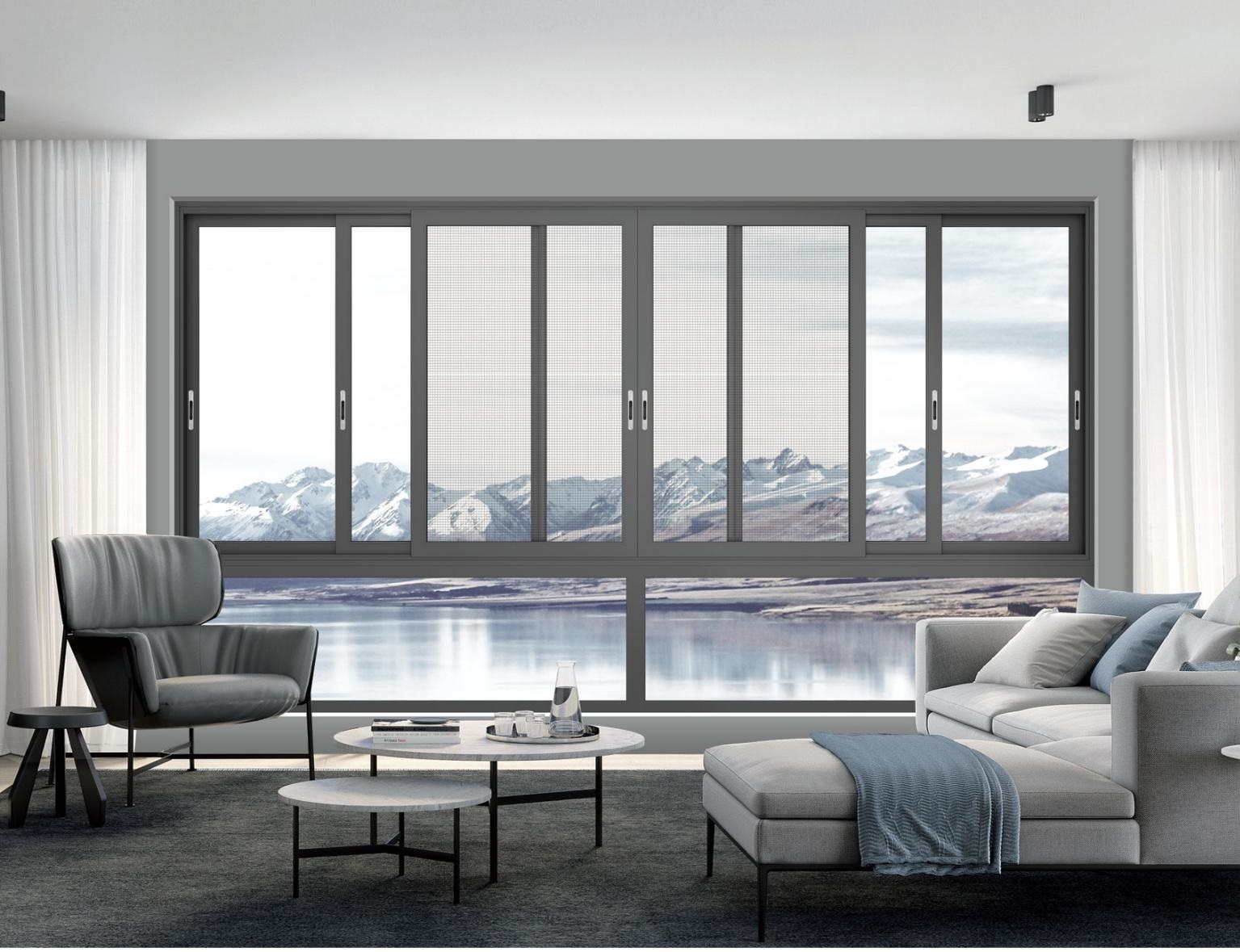 Aluminum Sliding Window (With Cover)