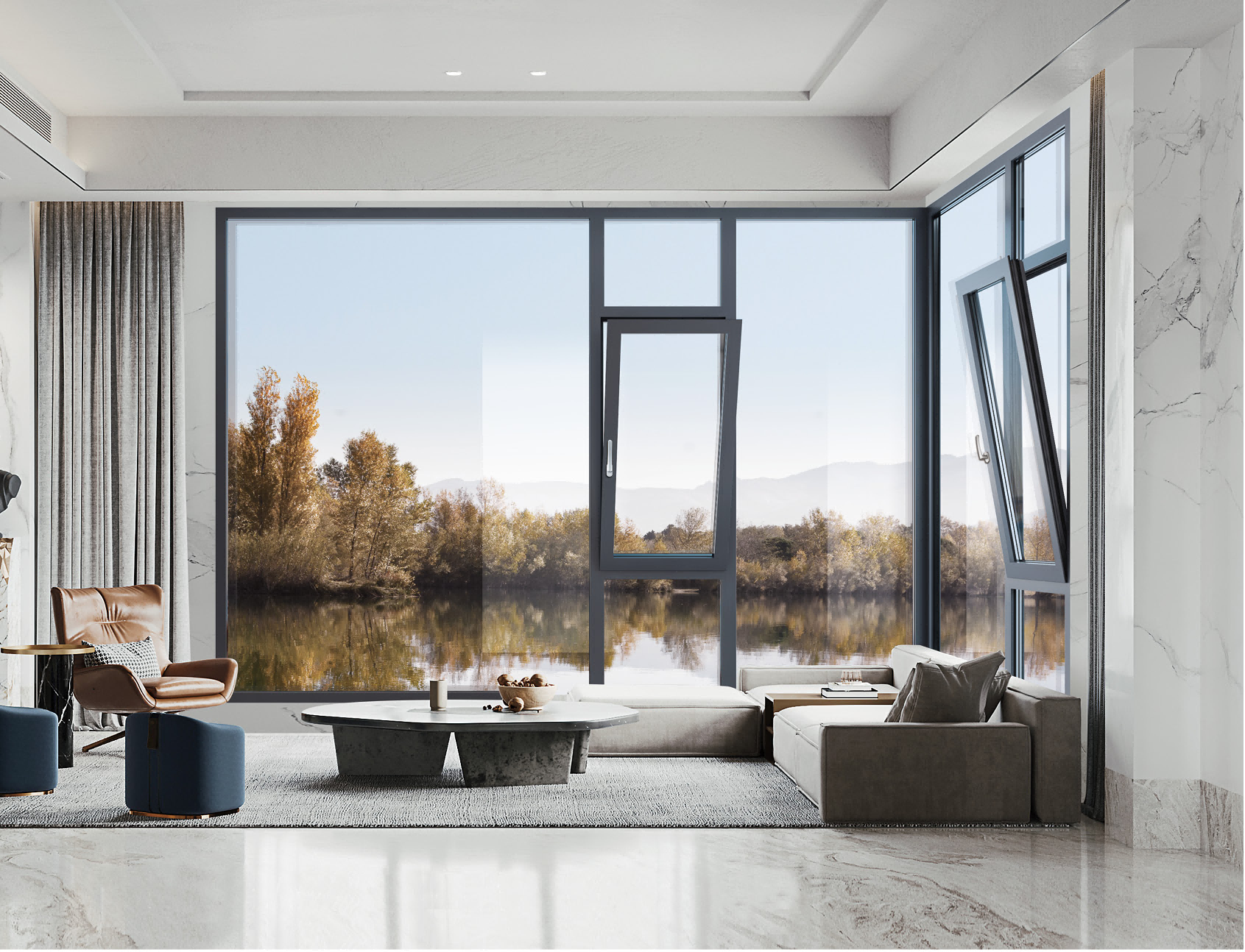 Aluminum Insulated Casement Window Series