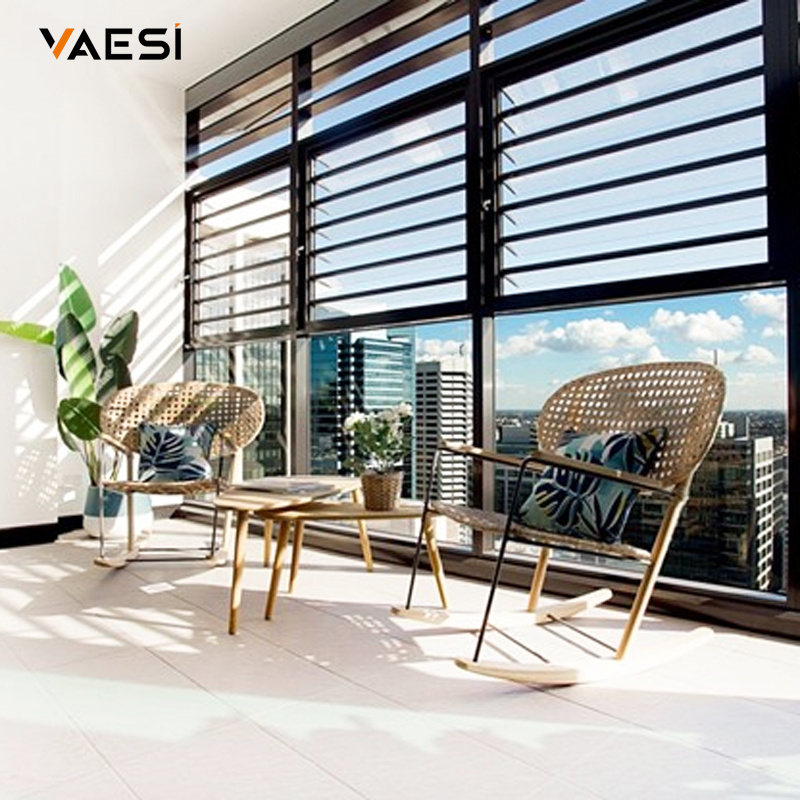 Aluminum Horizontal Louvers for Bedrooms, Kitchens & Offices.