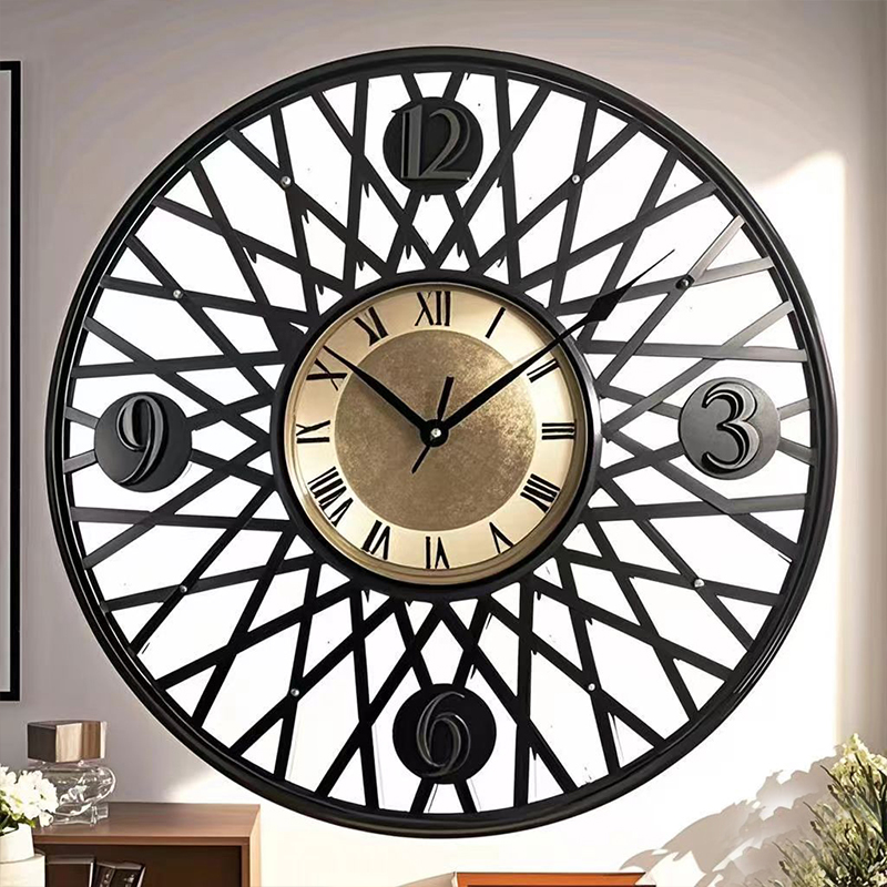 Metal Radial Wall Clock