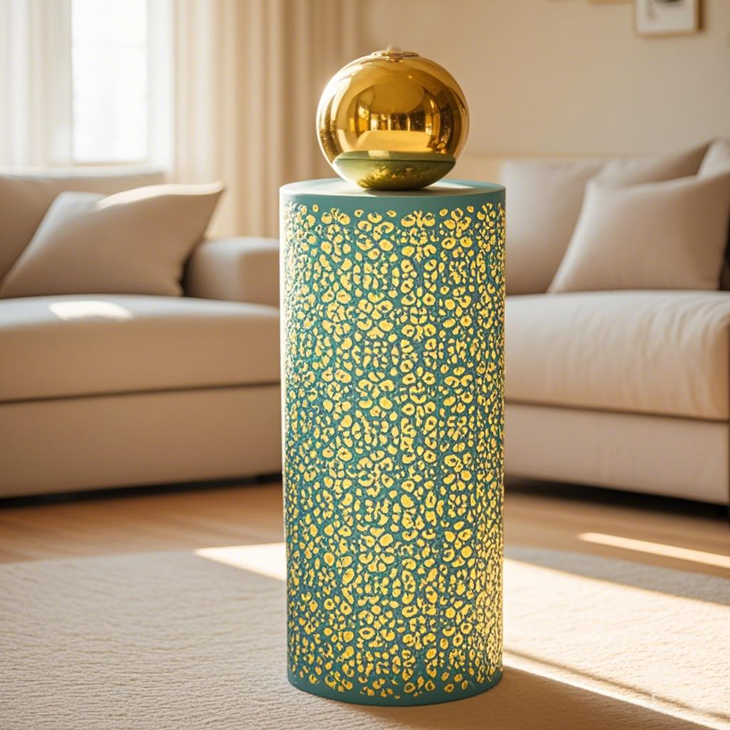 Blue Column Die Cut Fountain