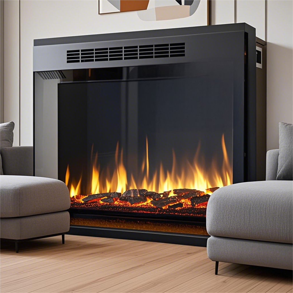 Square Electric Fire Pit, 3Asst