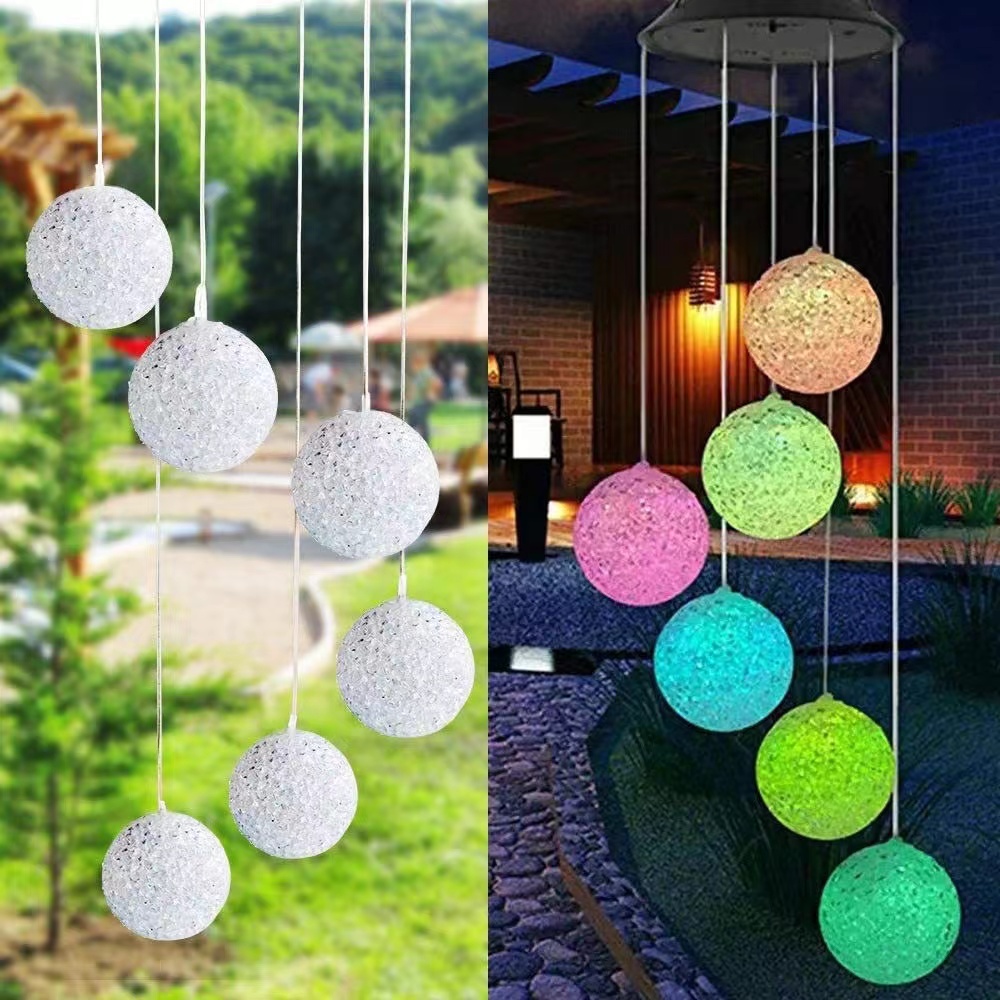 Solar Orbs Windchime: Elegant Decor for Gardens & Patios