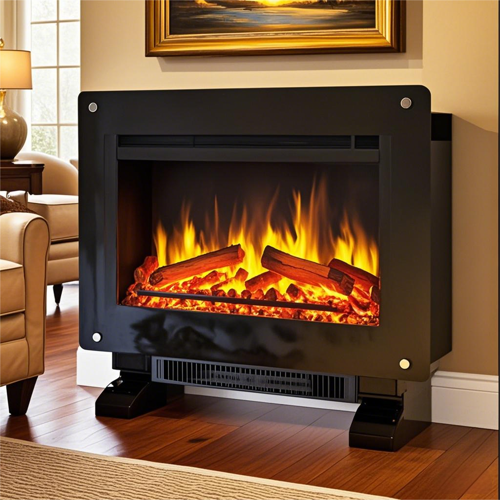 Indoor Electric Fire Pit, with foot