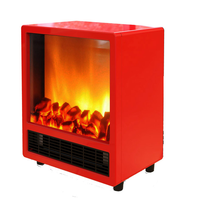 Indoor Electric Fire Pit, Red