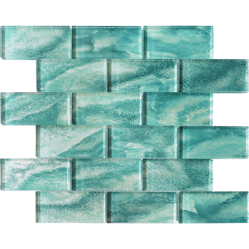 Freehand 8mm Laminated Crystal Glass Tile
