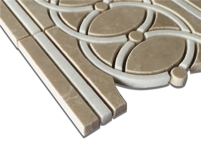 Random Stone Waterjet Mosaic Tiles For Backsplash