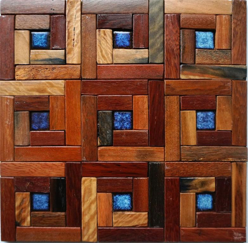 Foshan Factory 3D Mosaic Wooden Decorative Tiles