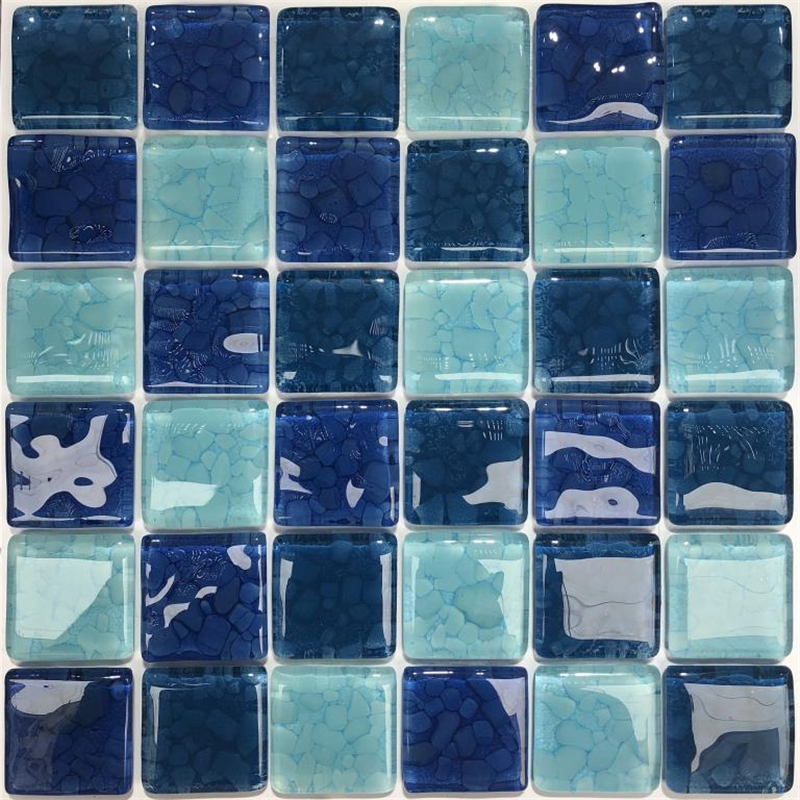 Glass Pebble Mosaic For Pool Wall Decoration