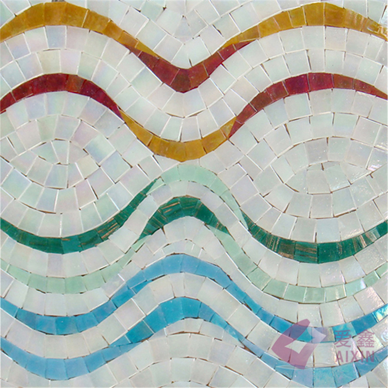 Glass Pixel Mosaic Artwork For Wall