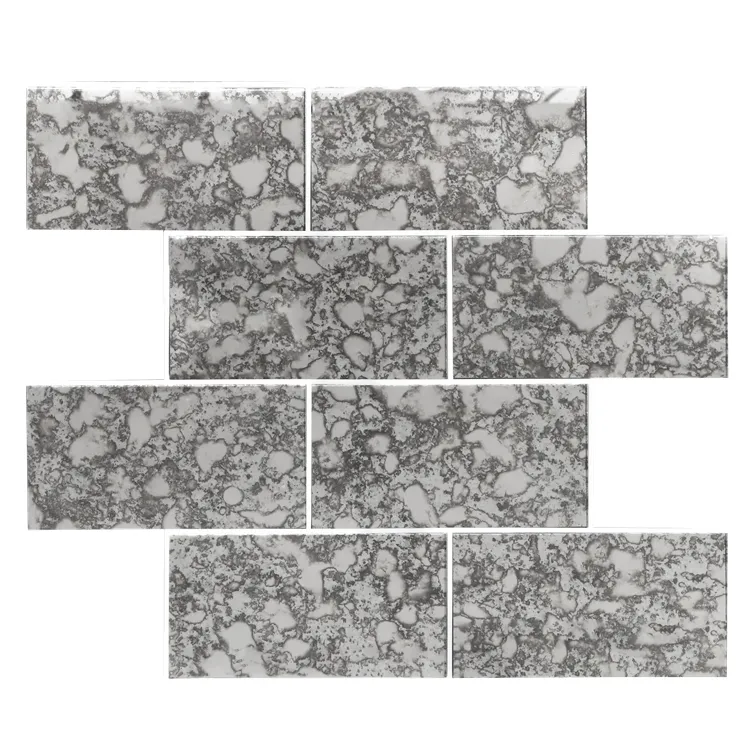 Rectangle Beveled Glass Mirror Mosaic Tiles